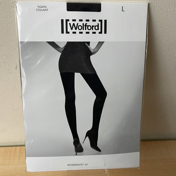 Wolford | Accessories | Wolford Black Rosemary 4 Semisheer Tights ...